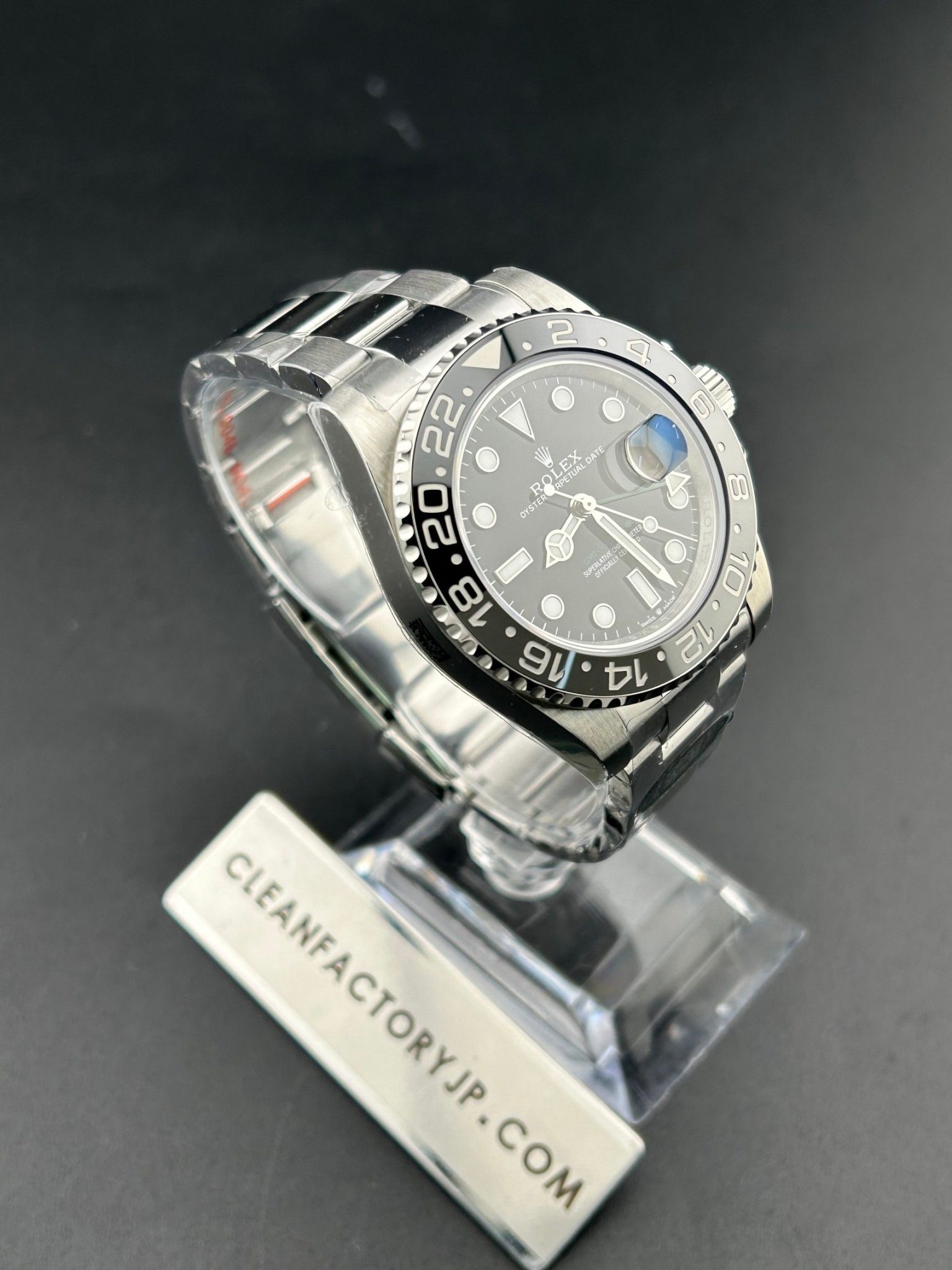 CLEANクリーン工場 ROLEXロレックスGMTマスター Ⅱ 126710GRNR 40mm ブラック/グレーベゼル グリーン針 1:1精度 ...